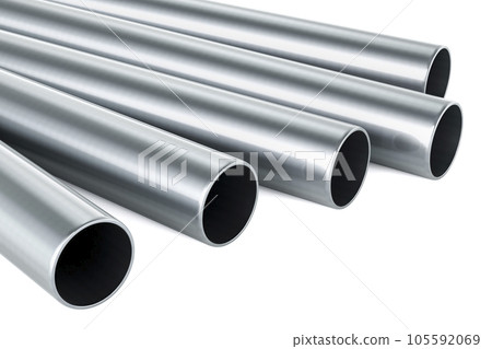 Steel pipes, 3D rendering - Stock Illustration [105592069] - PIXTA