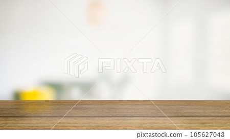 The wood table for background 3d rendering - Stock Illustration ...