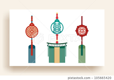Korean traditional pattern design elements - Stock Illustration ...