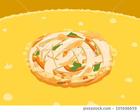 Kakiage with background 4:3 - Stock Illustration [105686659] - PIXTA