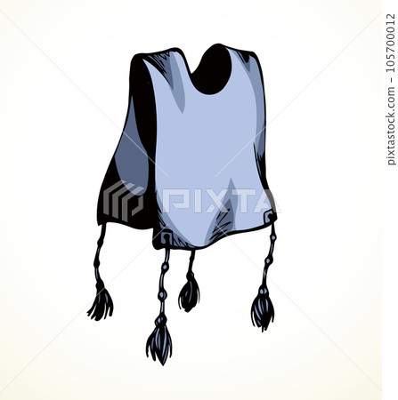 Vector drawing. Jewish clothing tzitzit - Stock Illustration [105700012 ...