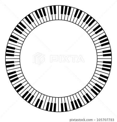 keyboard circular frame - Stock Illustration [105707783] - PIXTA