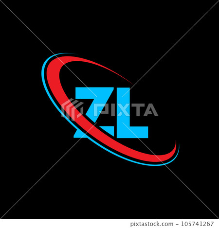 ZL Z L letter logo design. Initial letter ZL... - Stock Illustration ...
