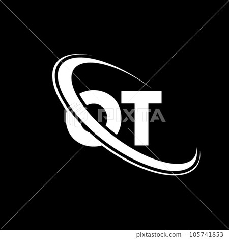 OT logo. O T design. White OT letter. OT/O T...-插圖素材 [105741853] - PIXTA圖庫