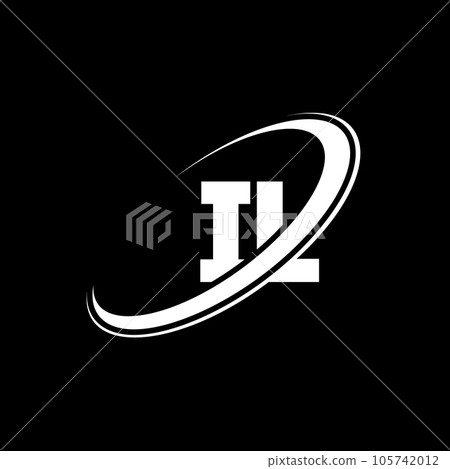 IL I L letter logo design. Initial letter IL... - Stock Illustration ...