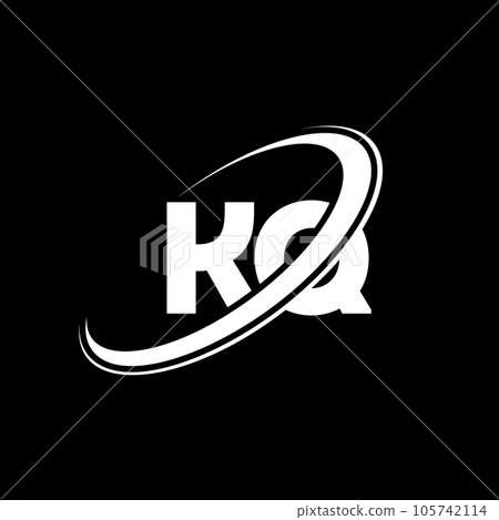 KQ K Q letter logo design. Initial letter KQ... - Stock Illustration ...