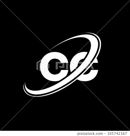 CC C C letter logo design. Initial letter CC... - Stock Illustration ...