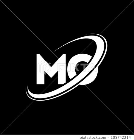MO M O letter logo design. Initial letter MO... - Stock Illustration ...