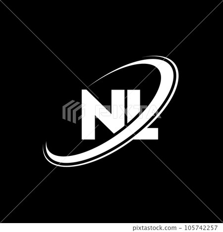 NL N L letter logo design. Initial letter NL... - Stock Illustration ...