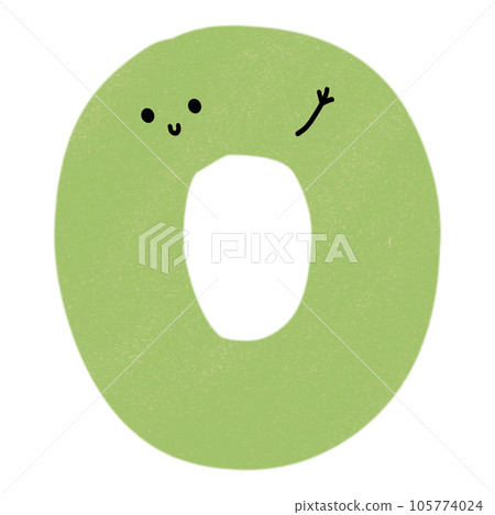 O 0 cartoon green - Stock Illustration [105774024] - PIXTA