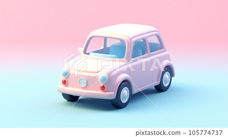 Tiny Cute 3D Car: A Miniature Delight - Stock Illustration [105774737 ...