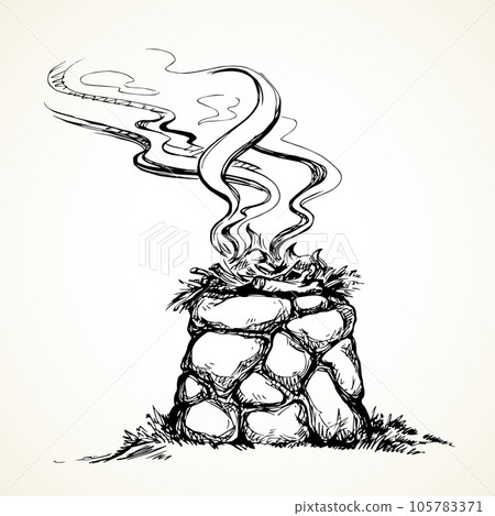 Stone Altar. Vector drawing - Stock Illustration [105783371] - PIXTA