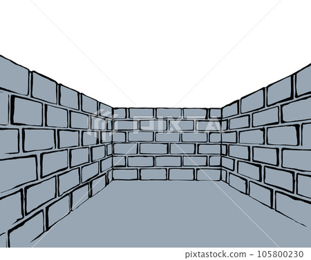 Vector drawing of dead end wall - Stock Illustration [105800230] - PIXTA