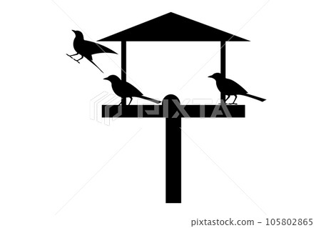 Bird table - Stock Illustration [105802865] - PIXTA