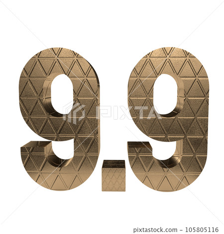 The 9.9 number on red background for sale or... - Stock Illustration ...