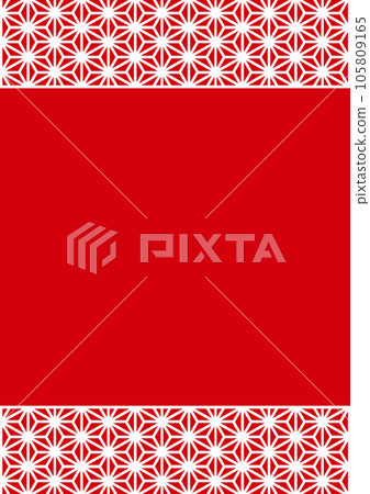 Japanese pattern background hemp leaf - Stock Illustration [105809165 ...