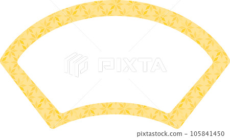 Fan-shaped frame Japanese style floral pattern... - Stock Illustration ...