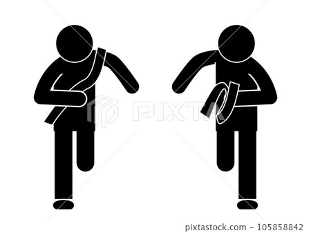 A pictogram that connects sashes in a relay... - Stock Illustration ...