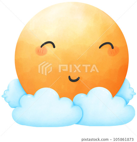 Happy smiling moon - Stock Illustration [105861873] - PIXTA