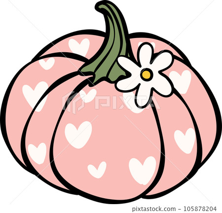 Cute Retro Autumn Pumpkins Doodle Art, Playful... - Stock Illustration ...