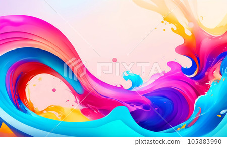 Colorful Liquid Fluid Wallpaper Background.... - Stock Illustration ...
