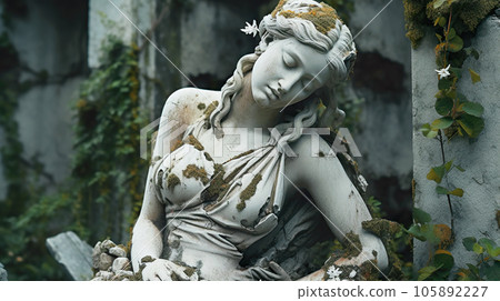 Sad Woman Sculpture