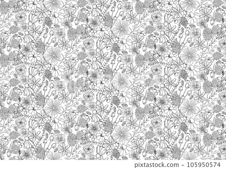 Botanical background material of beautiful... - Stock Illustration ...