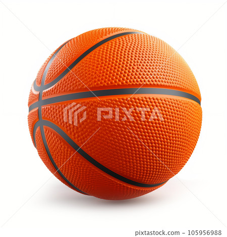 Close-up realistic basketball ball isolated on... - Stock Illustration ...