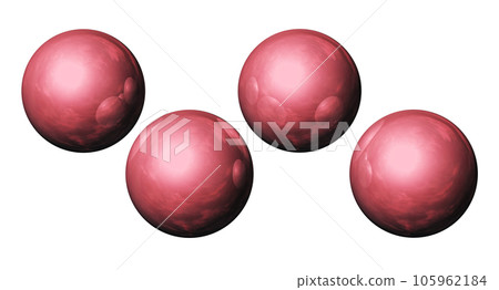 Three-dimensional (3D) "4Ball / four spheres /... - Stock Illustration ...