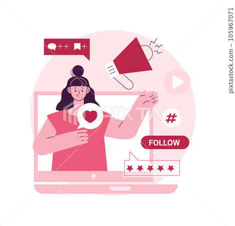 Promote your business abstract concept vector... - Stock Illustration ...