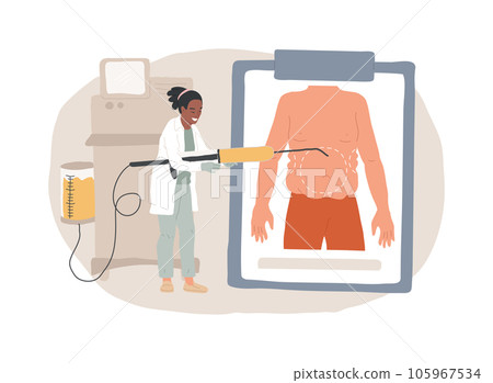 Liposuction isolated concept vector... - Stock Illustration [105967534 ...