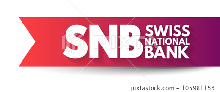 SNB - Swiss National Bank acronym, business... - Stock Illustration ...