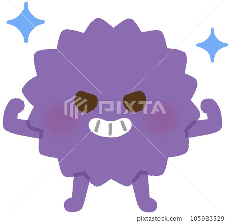 Guts pose fungus character - Stock Illustration [105983529] - PIXTA