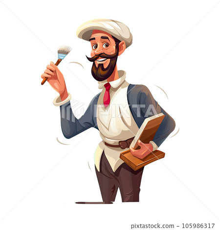 Creative male character cartoon illustration -...-插圖素材 [105986317 ...