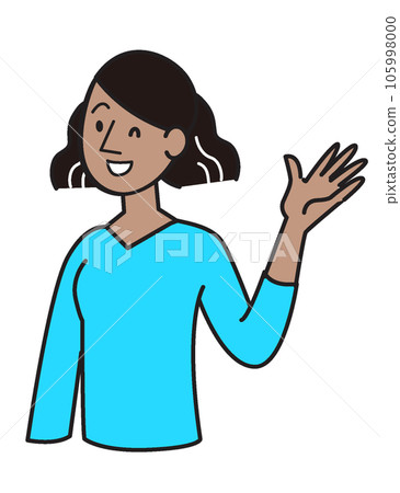 Person illustration Simple illustration Female - Stock Illustration ...