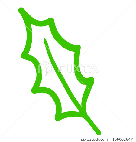 Christmas Leaf - Stock Illustration [106002647] - PIXTA