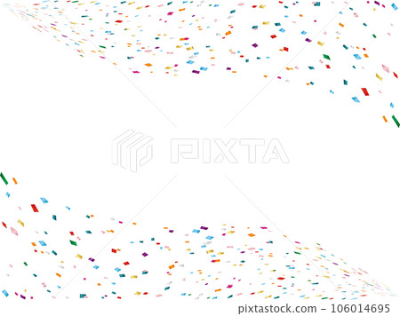 Confetti small 08-2 top and bottom - Stock Illustration [106014695] - PIXTA