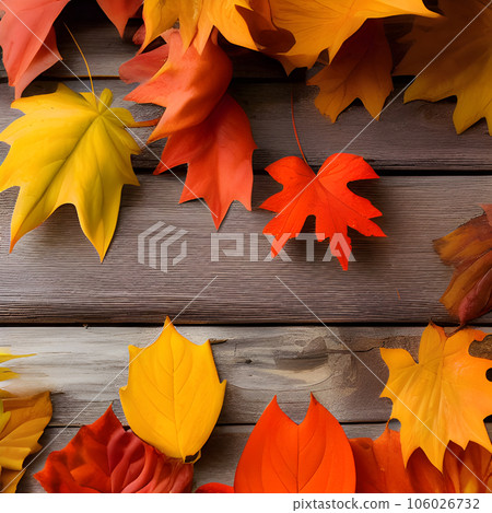 Autumn orange, leaves fall random background,... - Stock Illustration ...