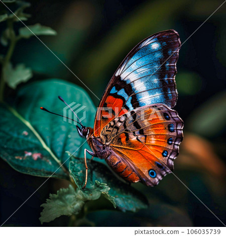 Butterfly Wing Cape colorful beautiful dramatic... - Stock Illustration ...