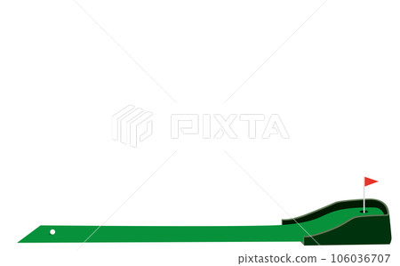 Putter golf background illustration frame - Stock Illustration ...