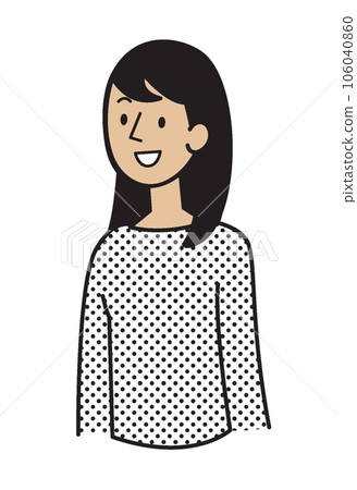 Person illustration simple illustration female... - Stock Illustration ...