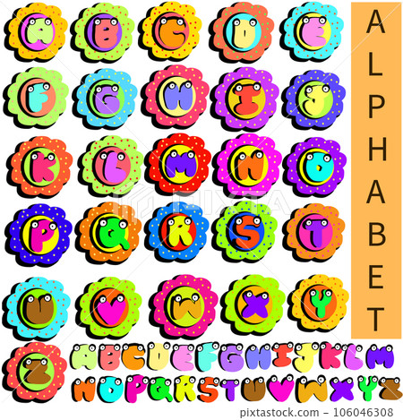 Alphabet learning materials for children - Stock Illustration ...
