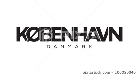 Kobenhavn in the Denmark emblem. The design... - Stock Illustration [106050046] - PIXTA