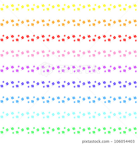 Colorful clover line 9 color set - Stock Illustration [106054403] - PIXTA