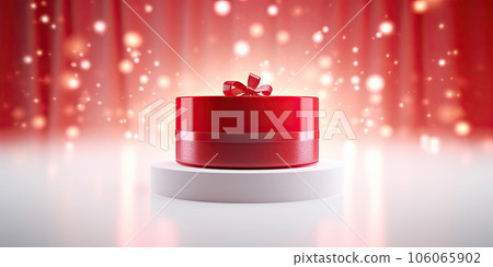Red Gift Box, Generative AI - Stock Illustration [106065902] - PIXTA