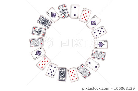 Playing card frame part 3 - Stock Illustration [106068129] - PIXTA