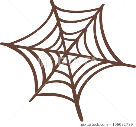 Cute Cartoon Spider Web