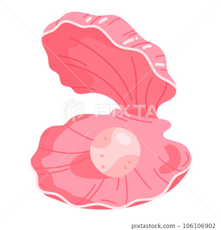 open seashell cartoon