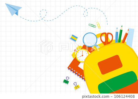 school life background illustration - Stock Illustration [106124408 ...
