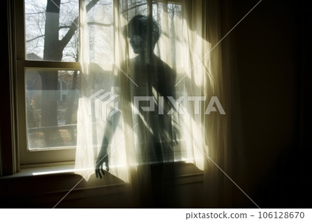 Scary Window Figures: AI Works - Stock Illustration [106128670] - PIXTA